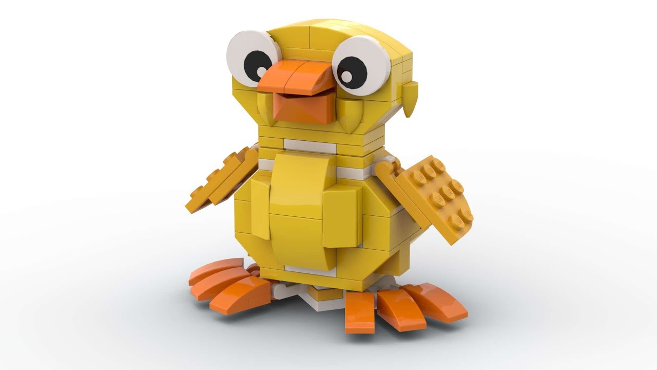 Lego 40202 Easter Chick Speed Build Studio Bricklink LDD by PLegoBB ...