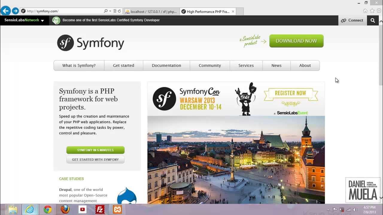 Symfony 2.3 Tutorial en Español (Instalacion y Configuracion) - Parte 1 - YouTube