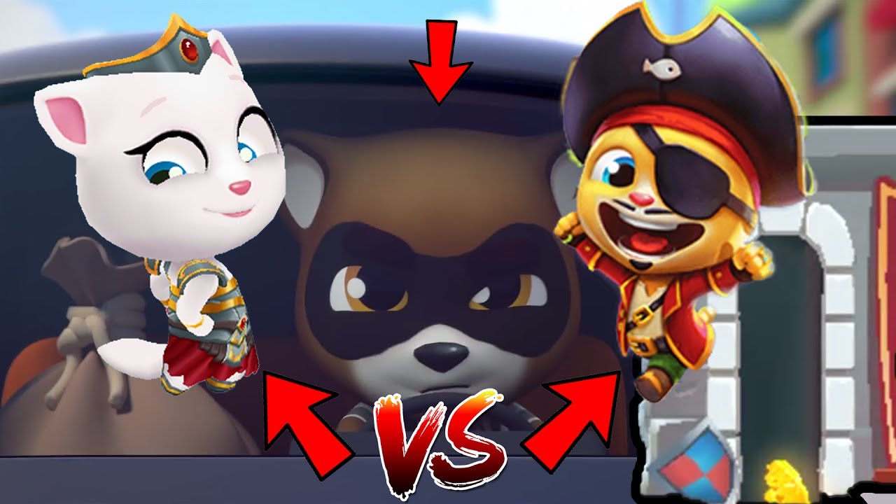 Talking Tom Gold Run *Full Screen* New Character PIRATE GINGER VS ...