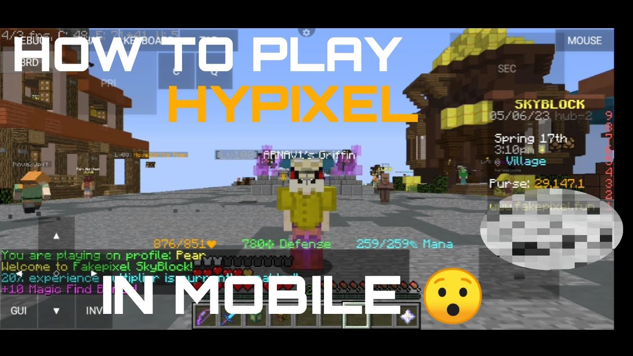 HOW TO PLAY HYPIXEL IN MOBILE FOR FREE 😯 - YouTube