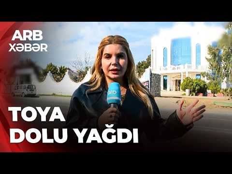 ARB XƏBƏR – Şadlıq sarayının tavanı deşildi - Su qonaqların başına töküldü