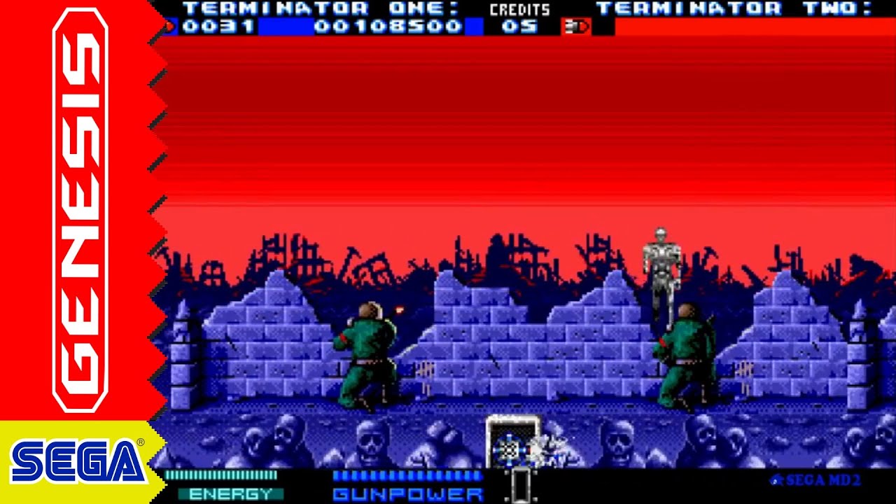 Terminator 2: Arcade Game (Sega Genesis) - Longplay - YouTube