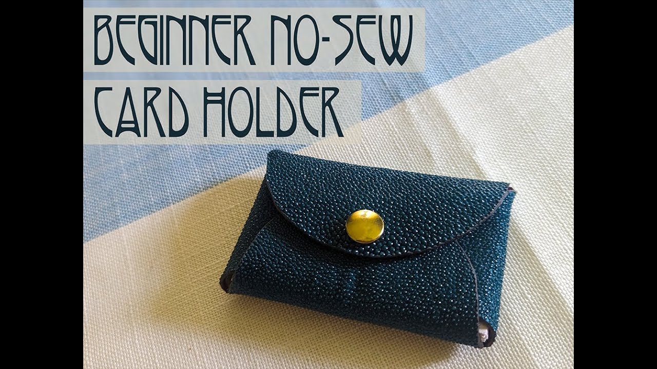 Making a No-Sew Card Holder - YouTube