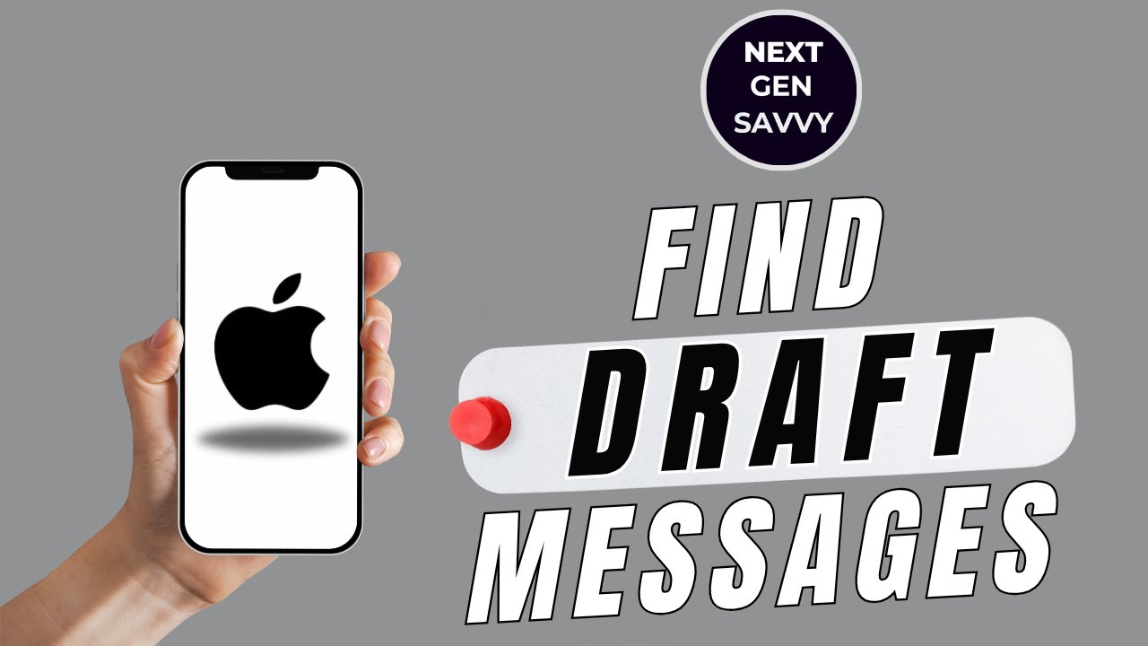 HOW TO FIND DRAFT MESSAGES ON IPHONE - YouTube