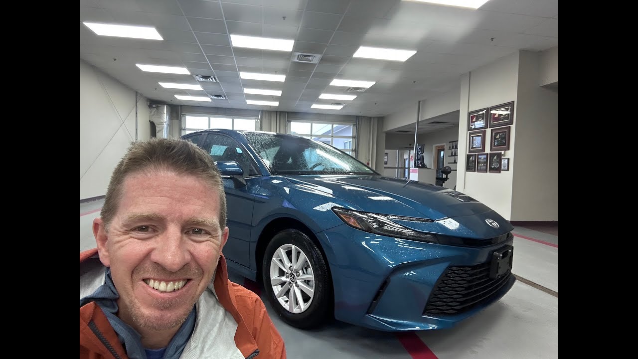 2025 Toyota Camry LE AWD - Ocean Gem Metallic - YouTube