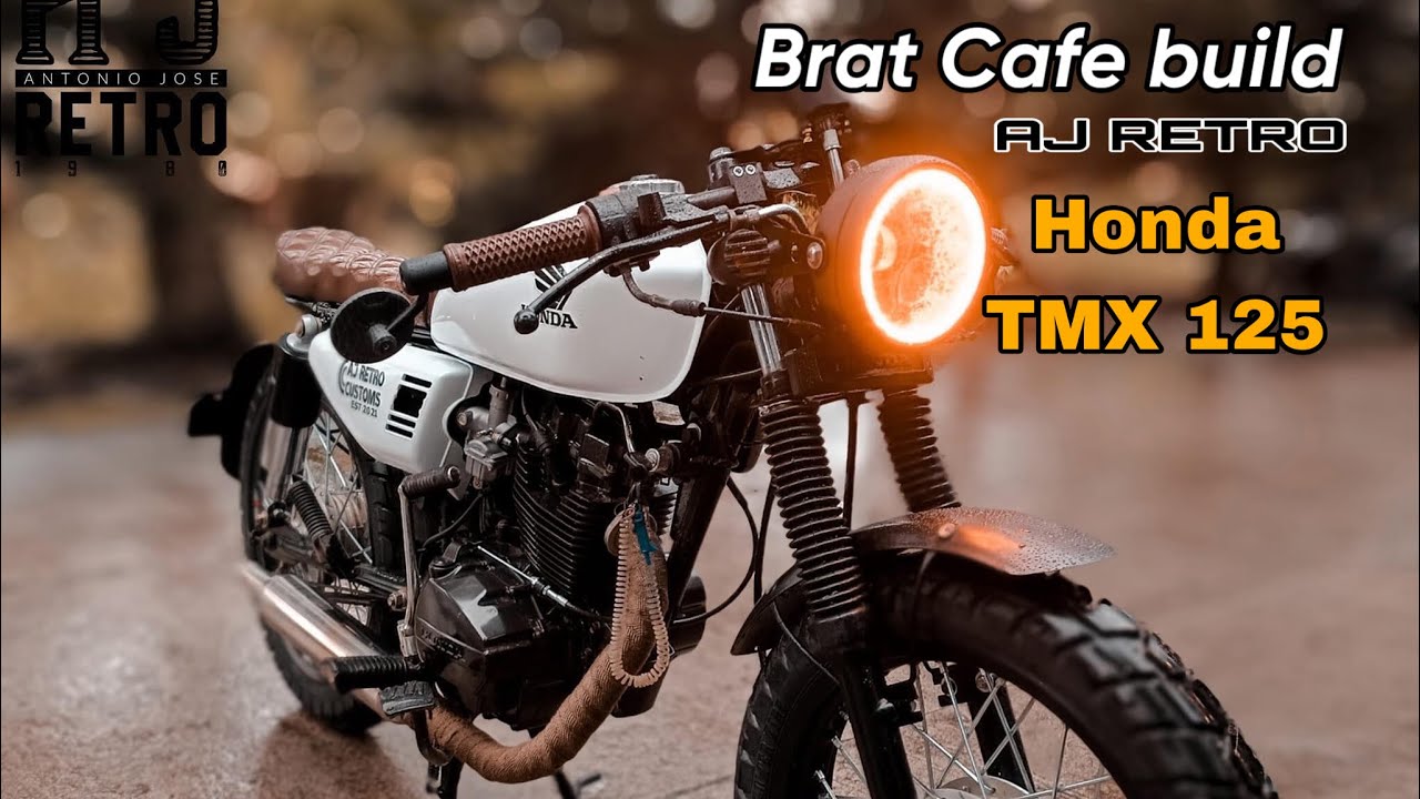 HONDA TMX 125 “Brat Cafe” build | by Aj Retro - YouTube
