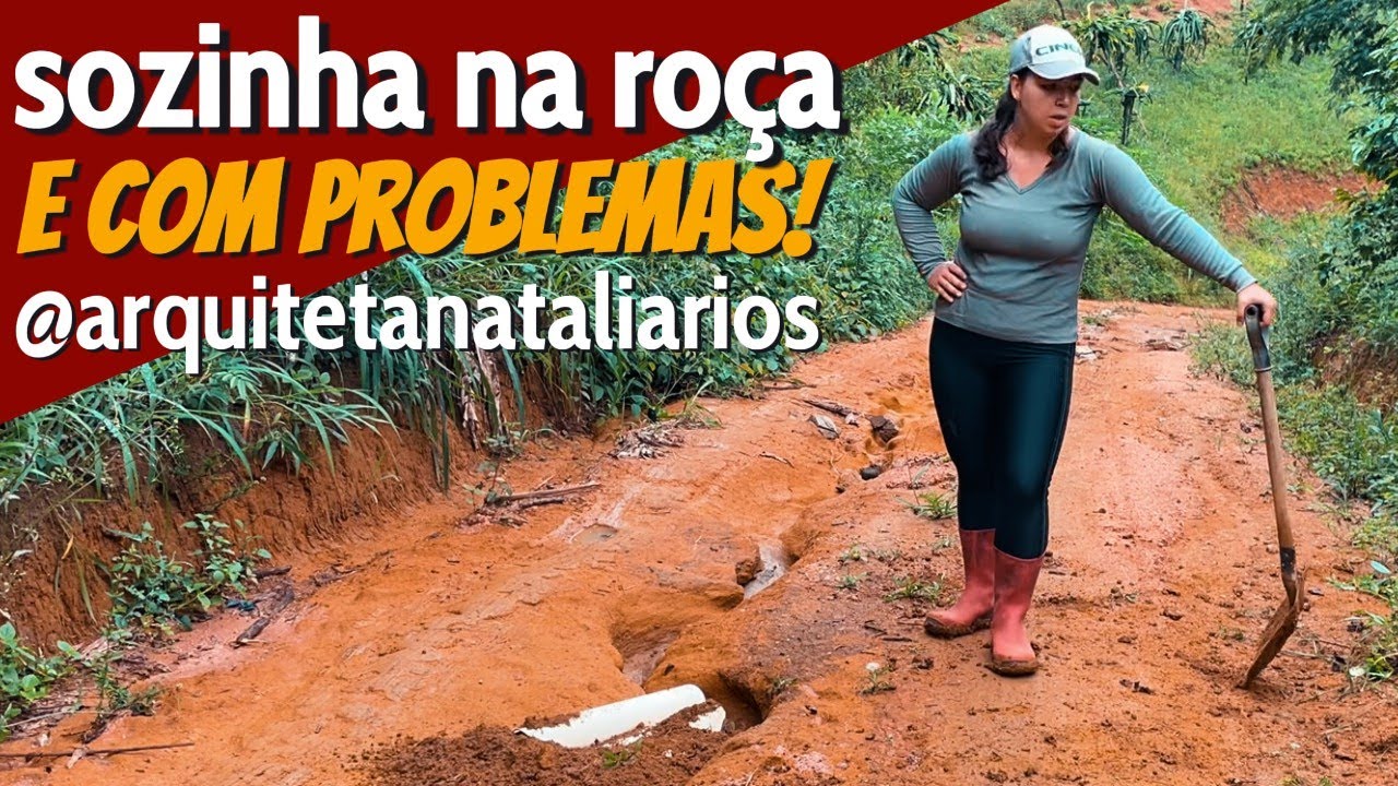 Ela arrumou a estrada na mão! Um dia com Natália na roça! - YouTube
