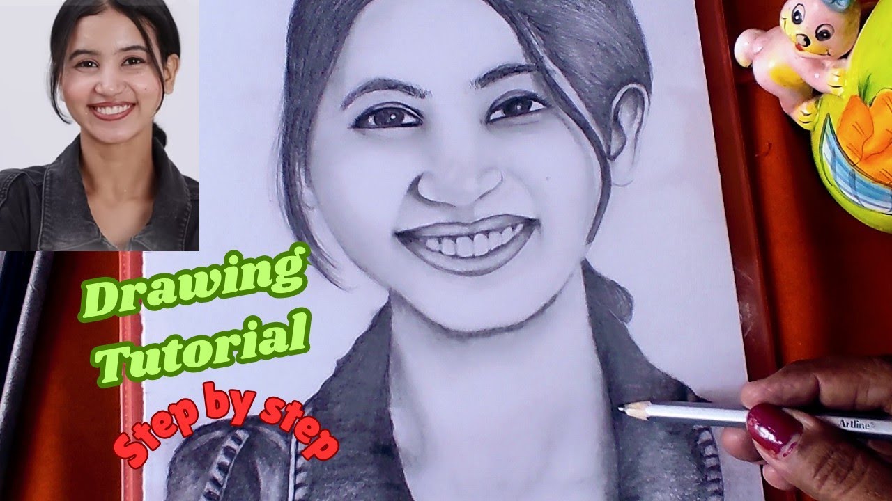 How To Draw Nancy Tyagi ll Nancy Tyagi Sketch ll step by step # ...