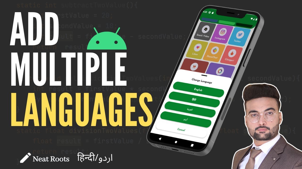 Add Multiple Languages In Android App Android Tutorial In Hindi Youtube 1623