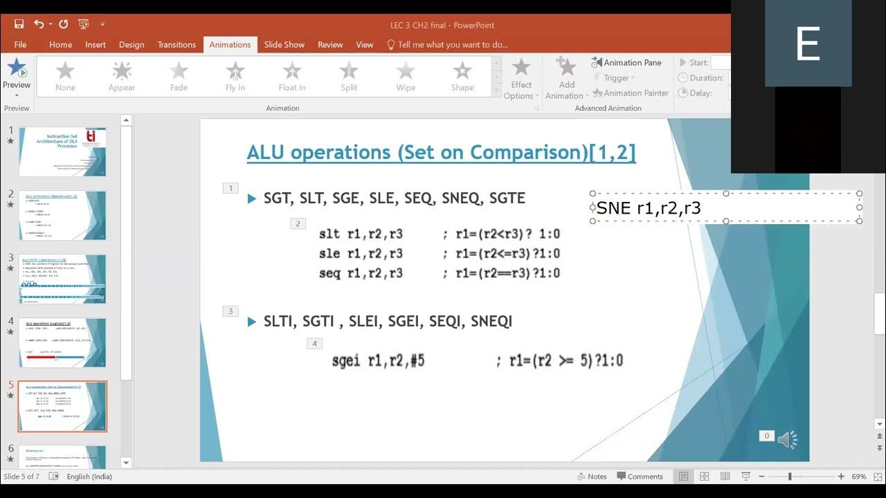 Coding Examples and ALU ops explained in Hindi Computer Architecture UEC509 - YouTube