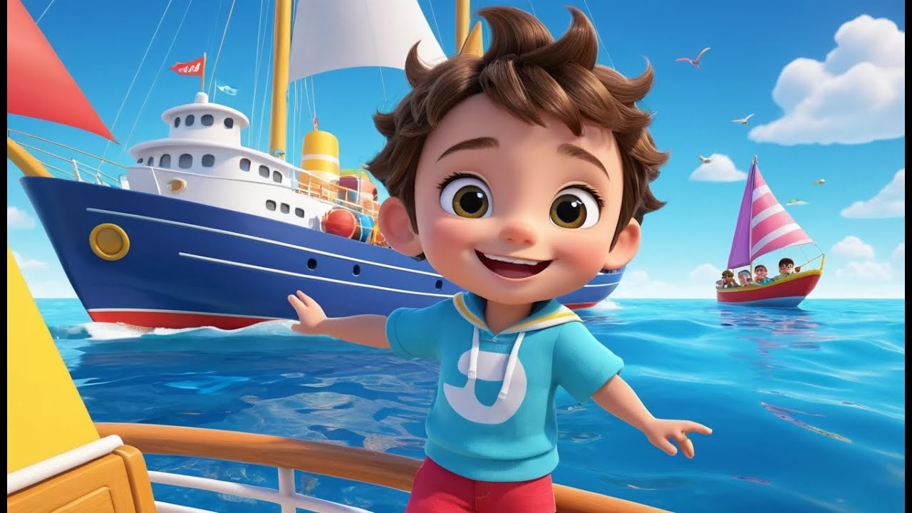 Ten Little Ships Sailing the Sea | Fun Counting Nursery Rhyme for Kids ...