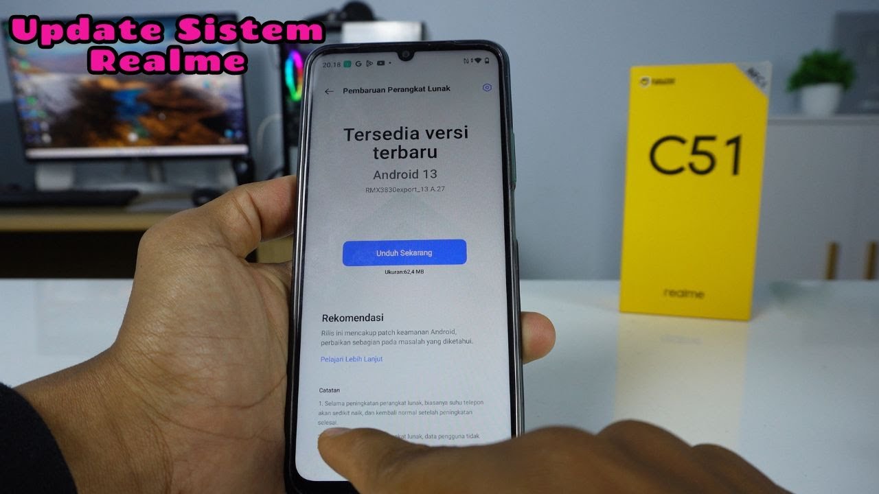 Cara Update Sistem HP Realme C51 C53 Narzo 60 & Realme Lainnya - YouTube