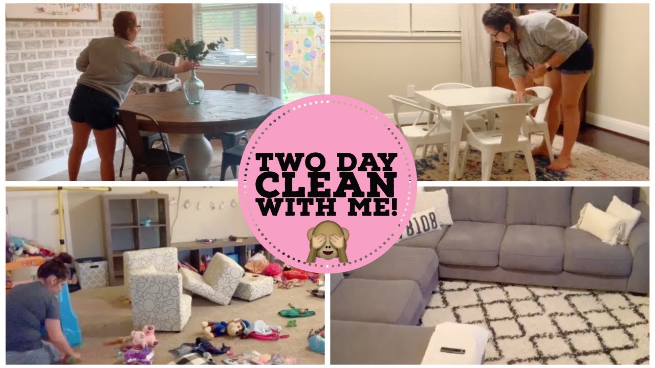 2 DAY WHOLE HOUSE CLEAN WITH ME! | CLEANING MOTIVATION 2020 | JORDYN ...
