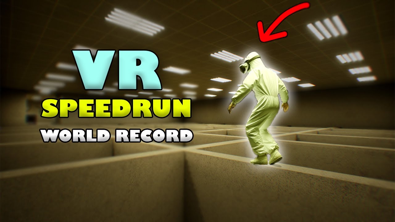 Escape the Backrooms VR SPEEDRUN (2.5 MINUTES) - YouTube