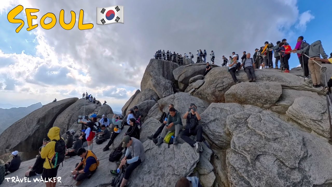 [4K] 😍외국인도 반해버린 북한산 ⛰️백운대 암릉구간에서… 🇰🇷📸 등산 / Baekundae, a must-visit ...