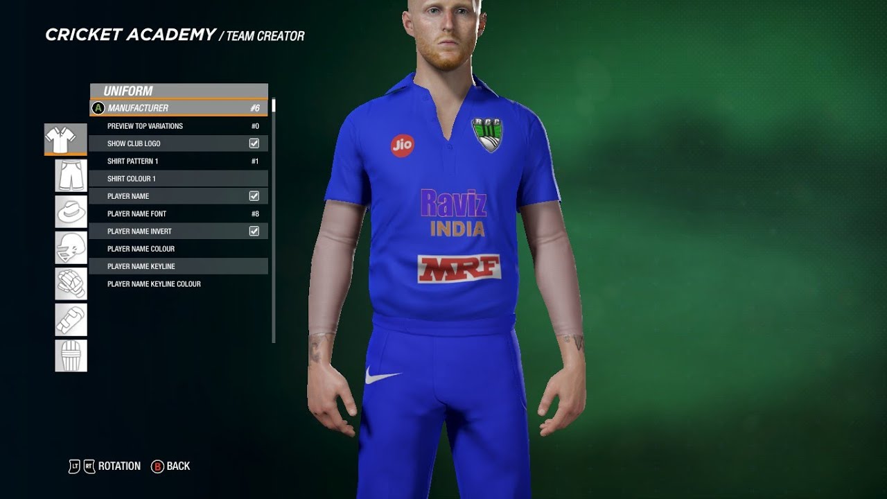 Creating Custom Team || Cricket 19 || - YouTube