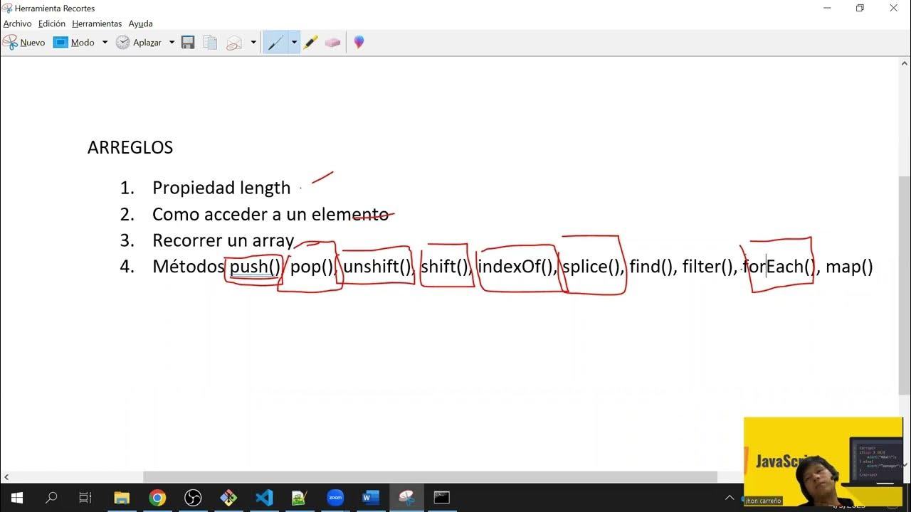 06- Repaso JavaScript - Arreglos - YouTube