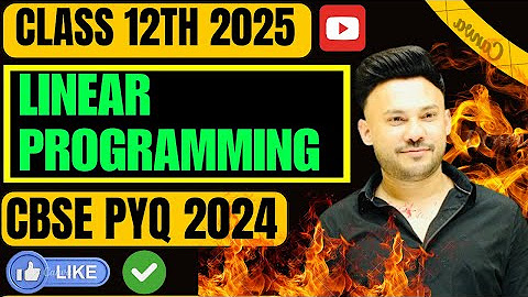 Linear Programming Chapter 12 Class 12 - YouTube