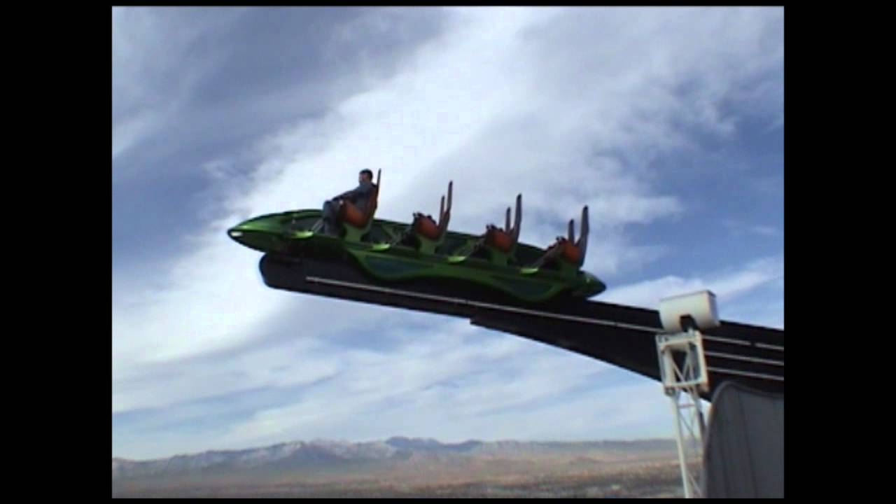 X-Scream Off Ride POV Stratosphere Tower Las Vegas Nevada Crazy Thrill ...
