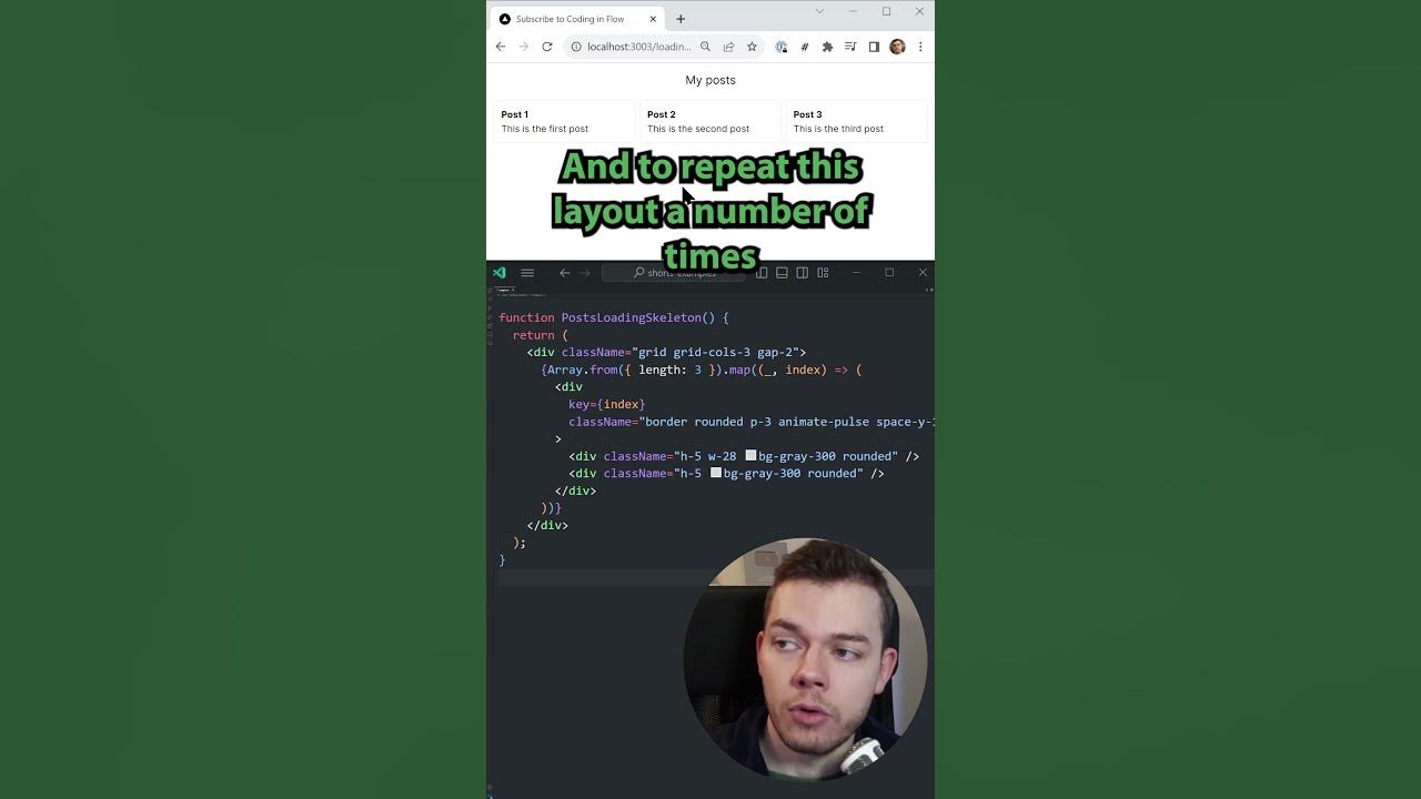 Super Simple Loading Skeleton In Tailwind Css Tailwindcss Tailwind Reactjs Reactdevelopment