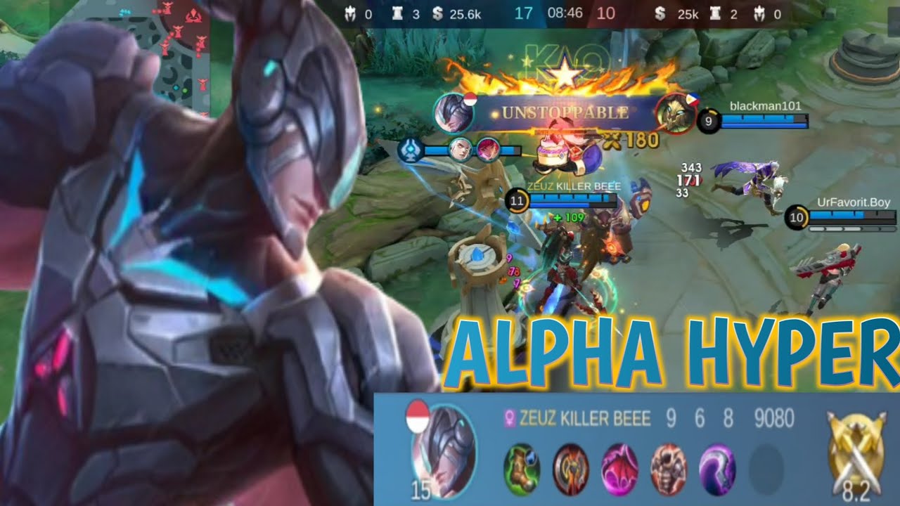 Alpha Hyper OP di M6! Alpha meta di m6! gameplay alpha hyper! build & emblem meta 2024 mobile ...