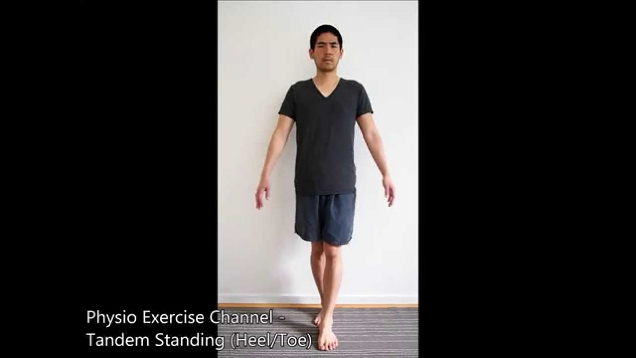 Standing Heel / Toe (Tandem Standing) - YouTube