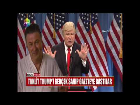 Taklit Trump'ı gerçek sanıp gazeteye bastılar
