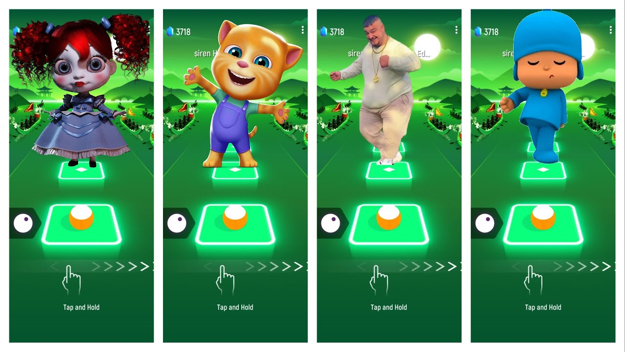 !! Poppy Playtime 🆚 Talking Tom 🆚 Skibidi Bop 🆚 Pocoyo !! Tiles Hop ...
