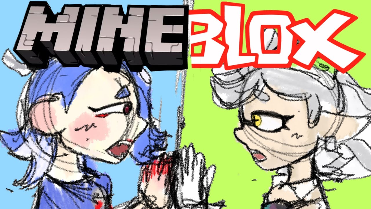 MINEBLOX - Minecraft vs Roblox Splatoon Shiver and Marie - YouTube