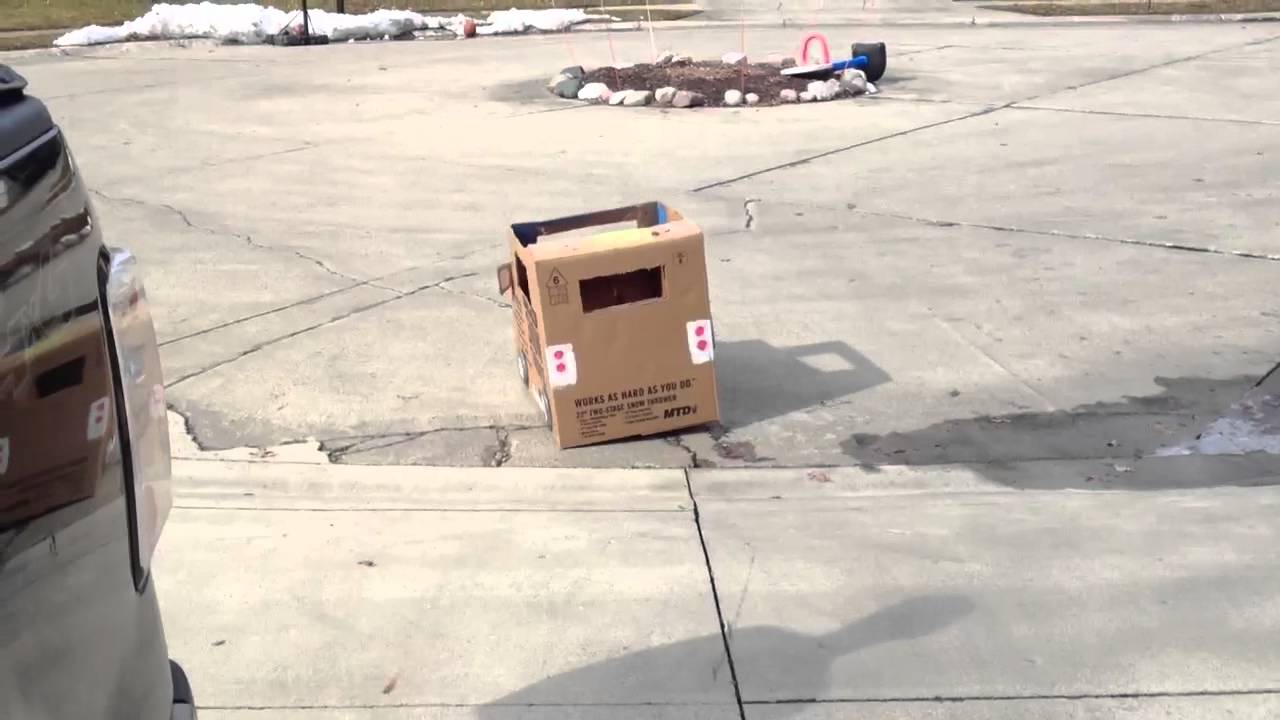 Cardboard box Monster Truck - YouTube