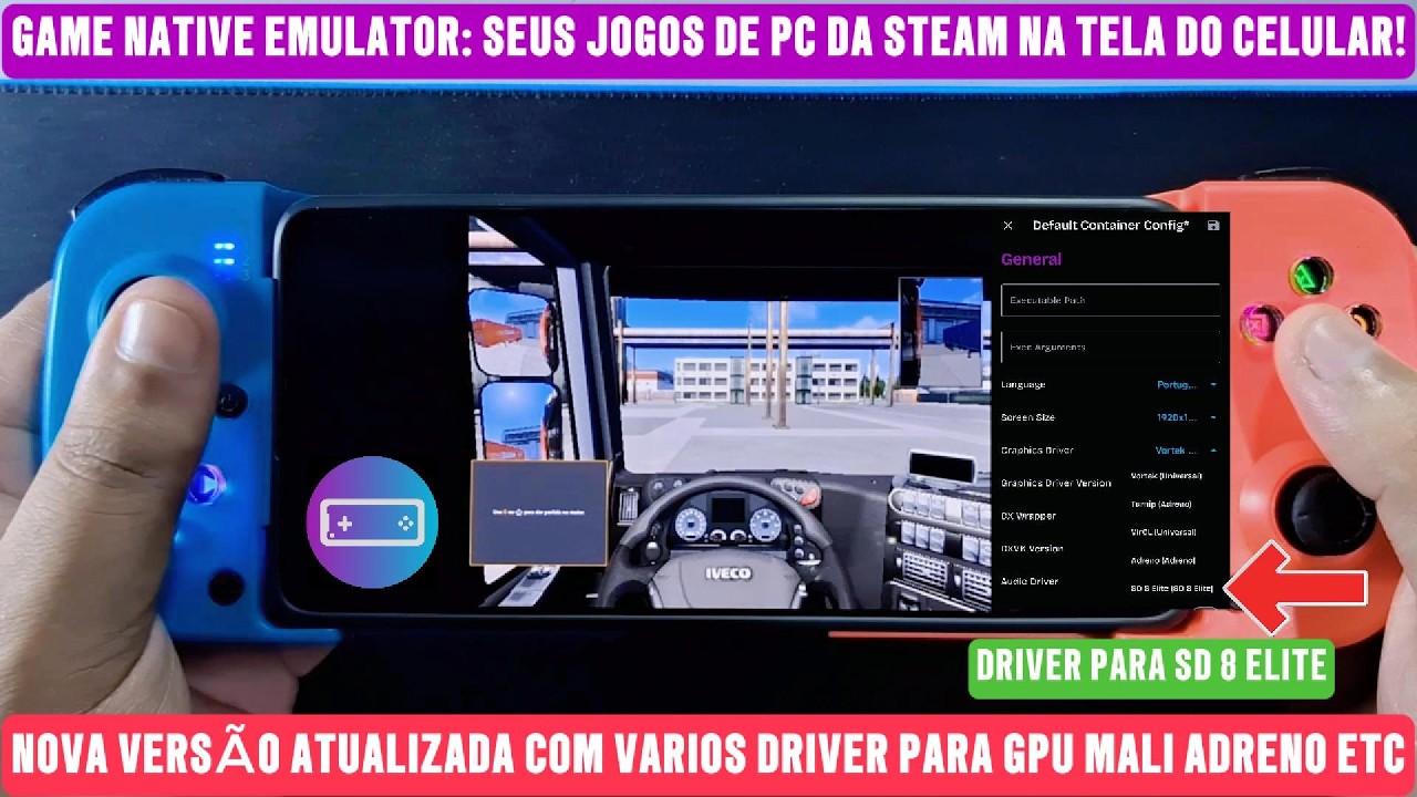 GAME NATIVE V0.3.4 ESTÁ INSANO COM VARIOS DRIVERS PARA GPU MALI ADRENO ...