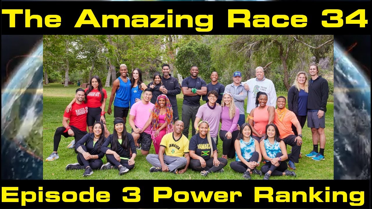 The Amazing Race 34 Power Ranking (Episode 3) - YouTube