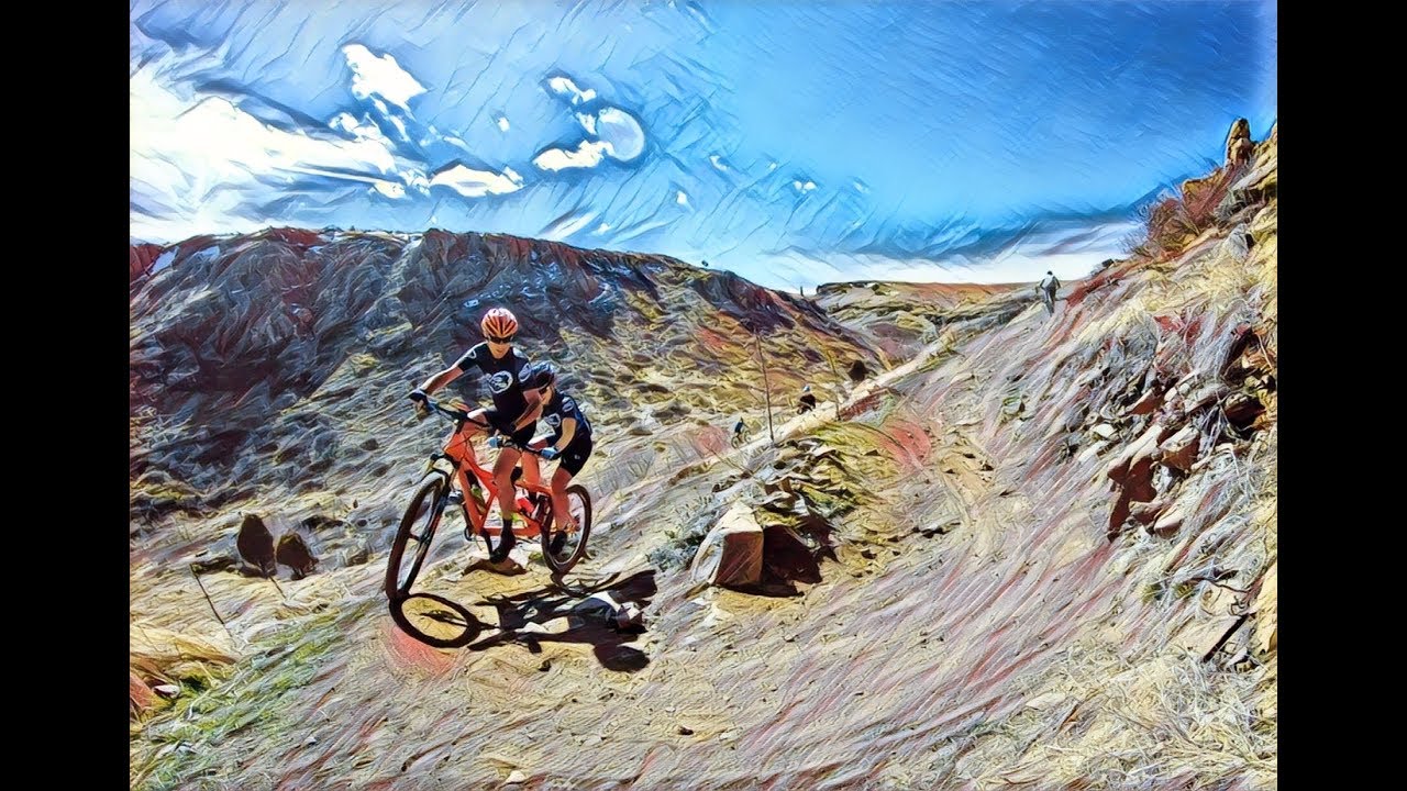 MTB Tandem: Switchbacks up and down: by example - YouTube