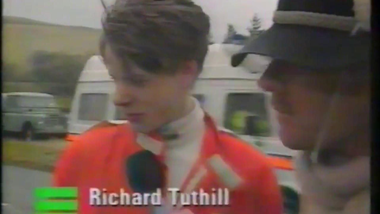 Richard Tuthill making his WRC Debut in 1992 in the Multicoloured VW ...