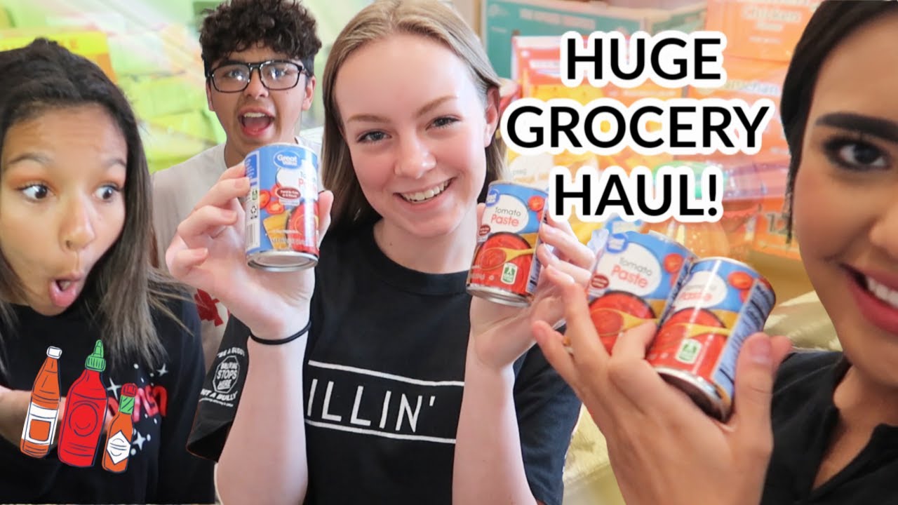 HUGE GROCERY HAUL DURING PANDEMIC | FEEDING OUR LARGE FAMILY! | Once a ...