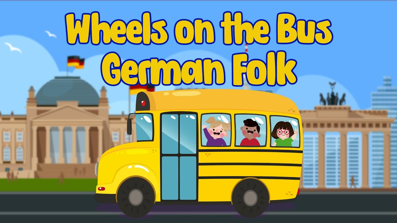 Wheels on the Bus 🚌 German Folk 🇩🇪 🎶🎻🎶 Children Music #kidssingalong ...