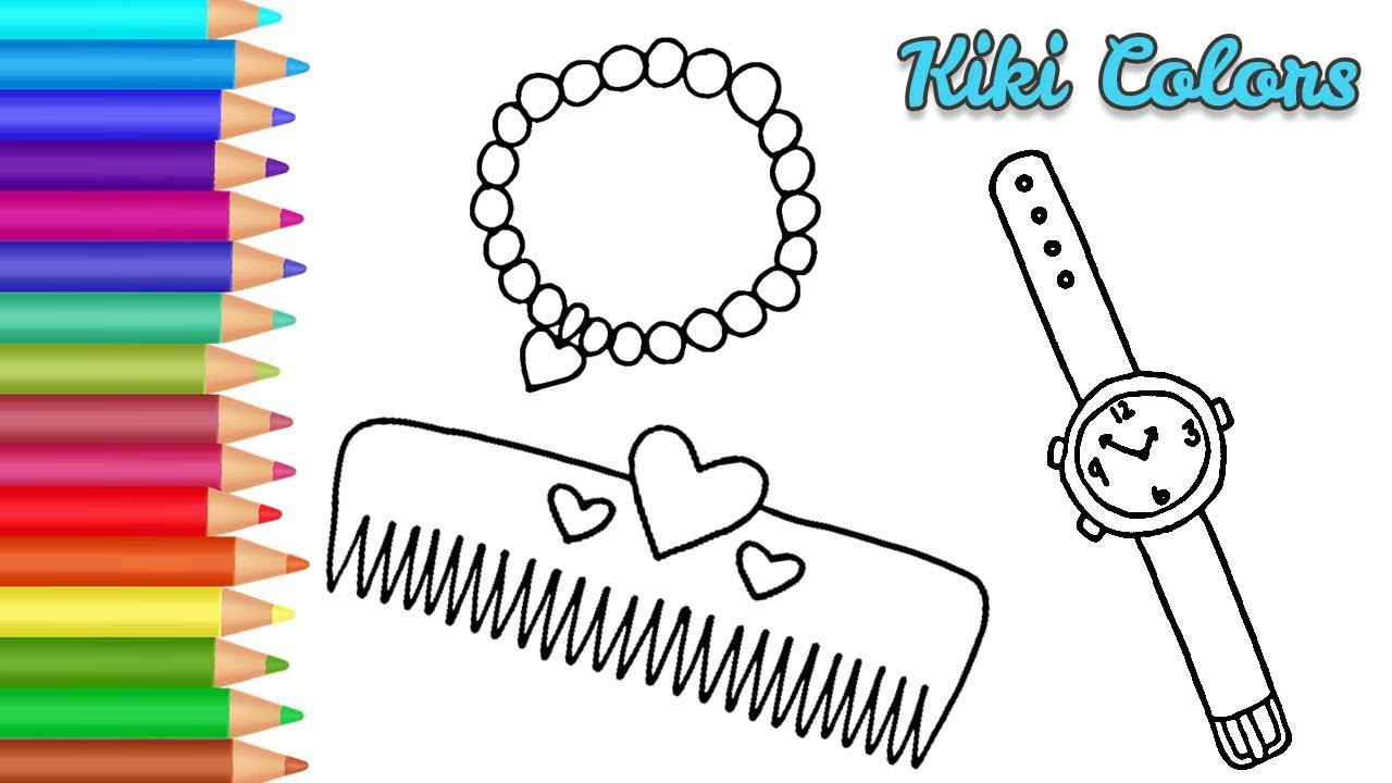 How to Draw Fashion Accesories | Teach Drawing for Kids and Toddlers ...