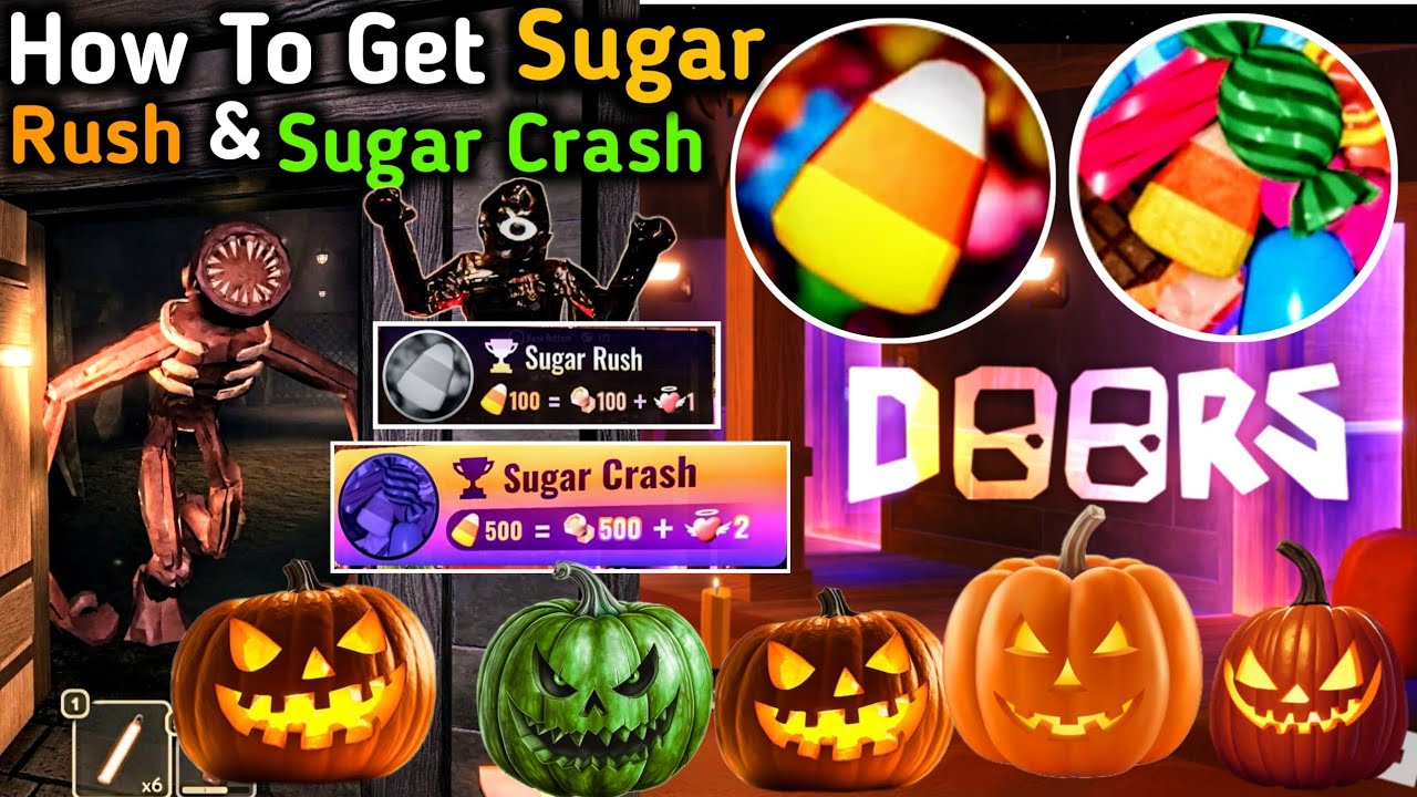 Roblox Doors The Hunt Update 🎃 - How To Get Sugar Rush & Sugar Crash ...