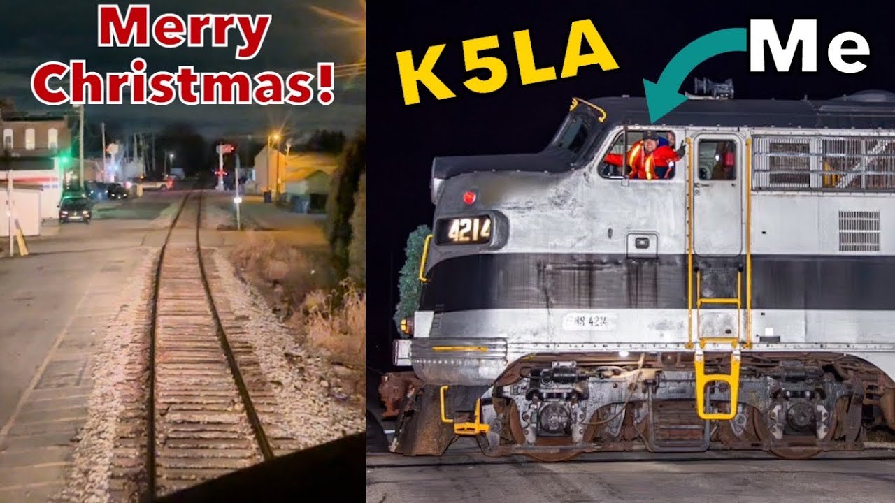 Christmas Cab Ride Part 2: F9 4214 w/ Amtrak Style K5LA and P3 Horns on ...