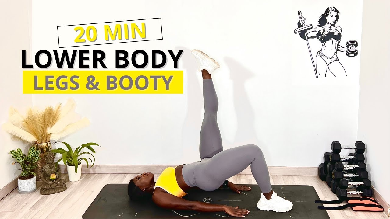 20 MIN LEG/BUTT/THIGH WORKOUT – Lower Body Strength At Home – WeightBlink