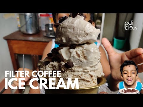 Filter Coffee | Ice cream | 4k video | Filter Coffee Ice cream | 3 ...