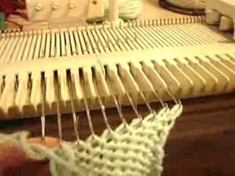 Sewing the work off your knitting machine. - YouTube