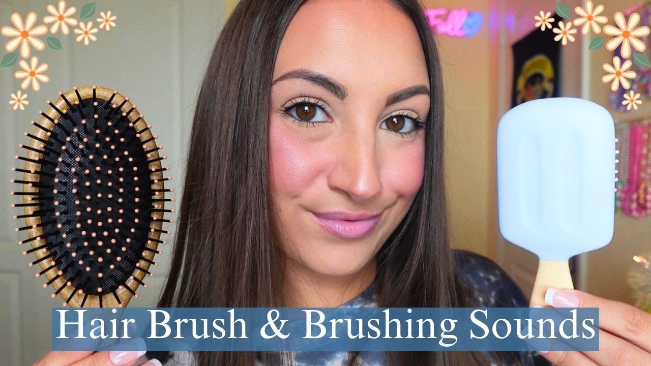 ASMR My Hair Brush Collection ( w. brushing sounds & rambles) ♡ - YouTube