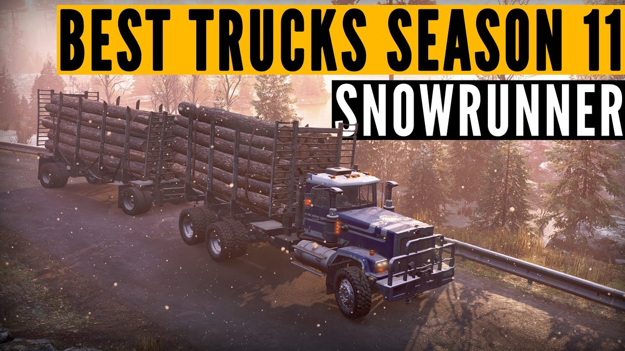 The TOP 10 SnowRunner BEST trucks for Season 11 Scandinavia? - YouTube