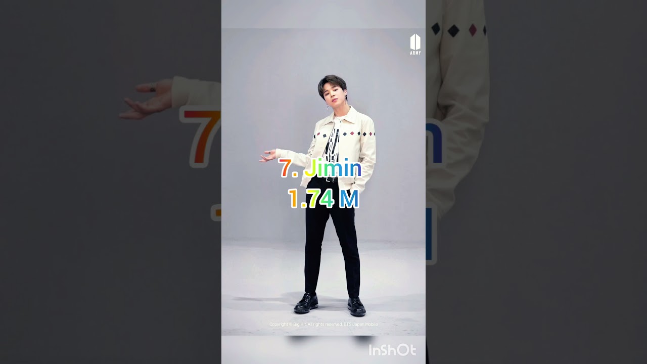 BTS Tallest to shortest members 💜|please subscribe my channel armies 😘 ...