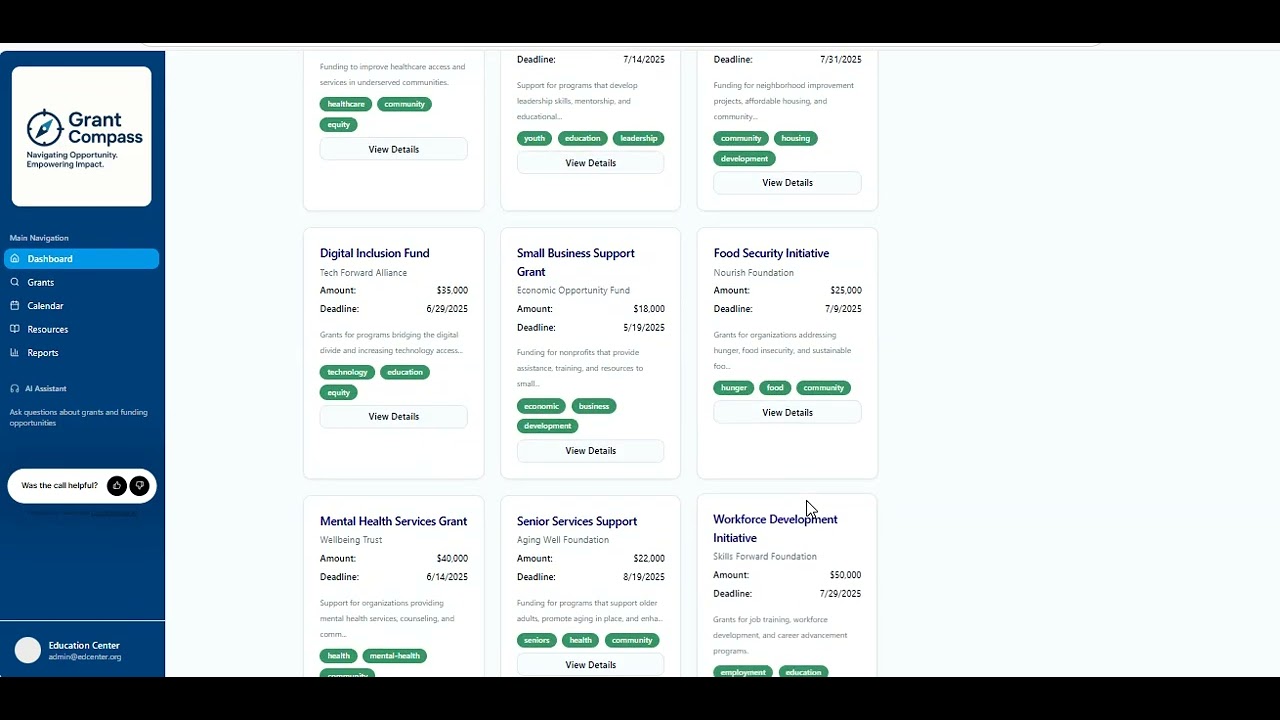 Grant Compass Project Overview - YouTube