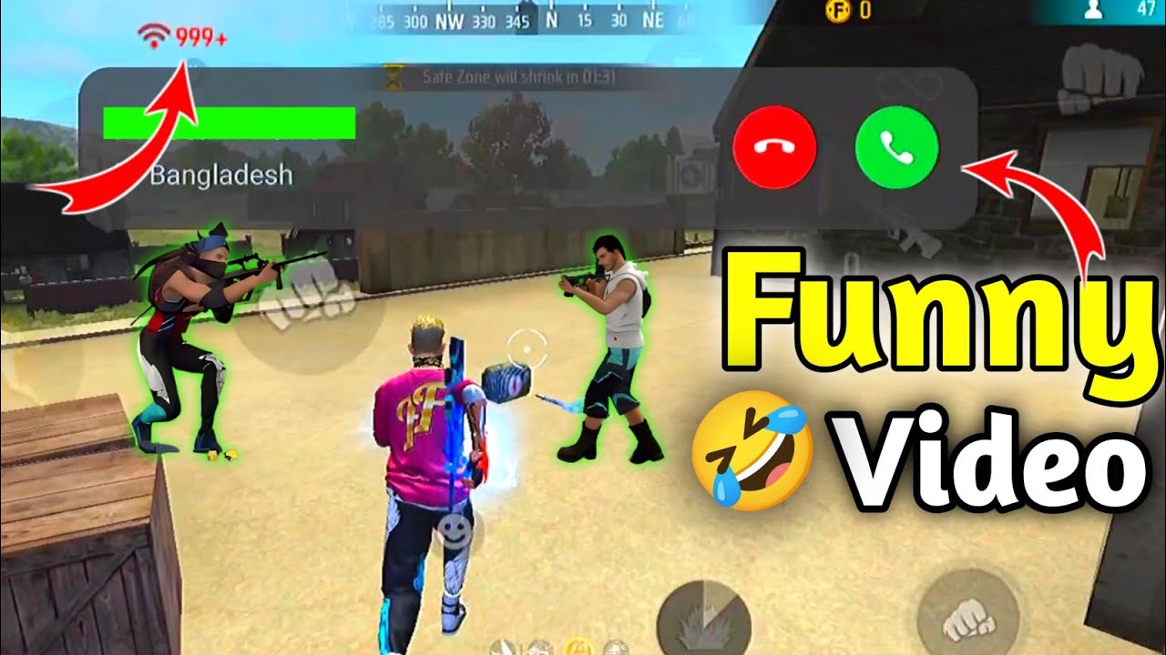 free fire funny video 🤣🤣।ff wtf moments - YouTube