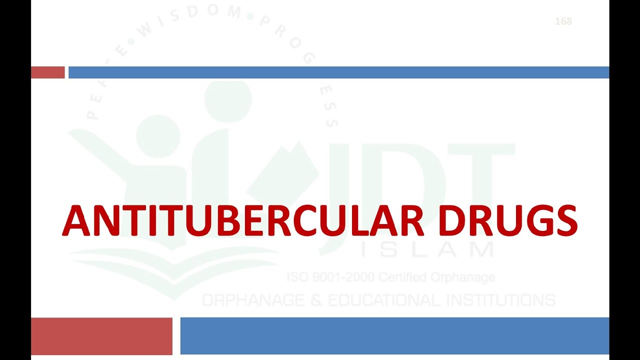 Antitubercular Drugs: Pharmacology: Isoniazid, Rifampin, Pyrazinamide ...