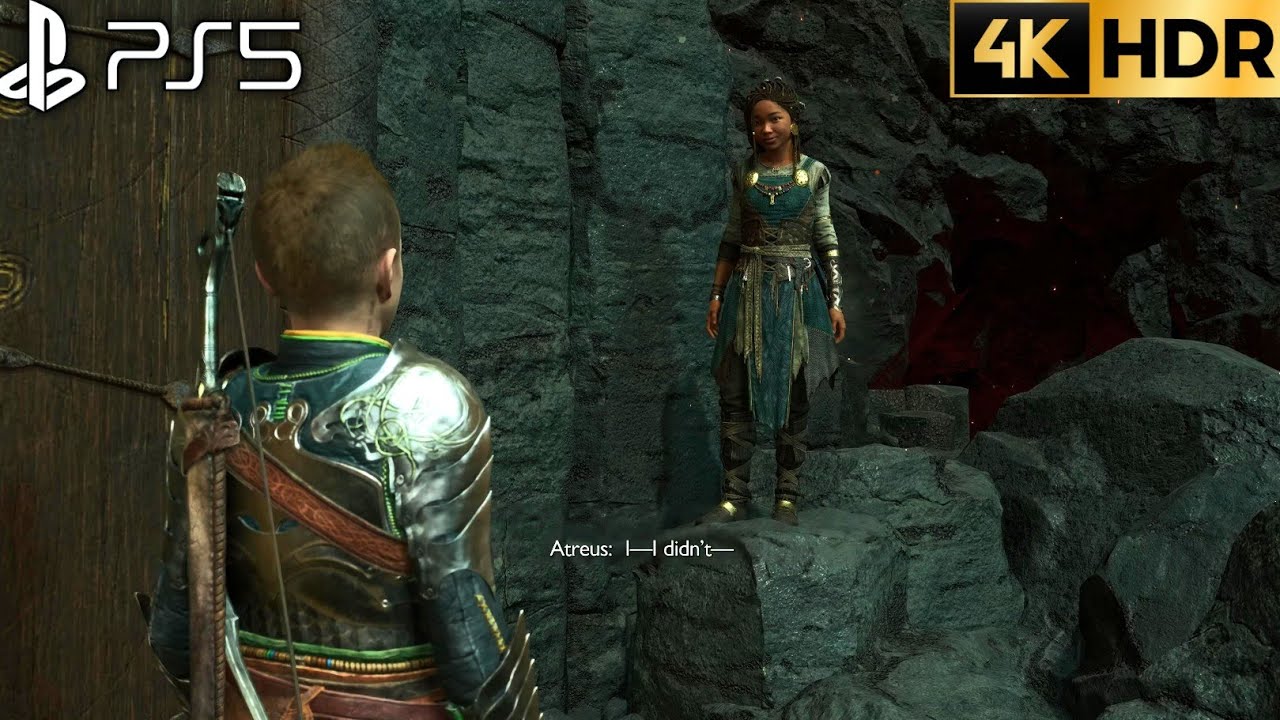 Angrboda Scared Atreus GOD OF WAR RAGNAROK Angrboda Scared Atreus Scene ...