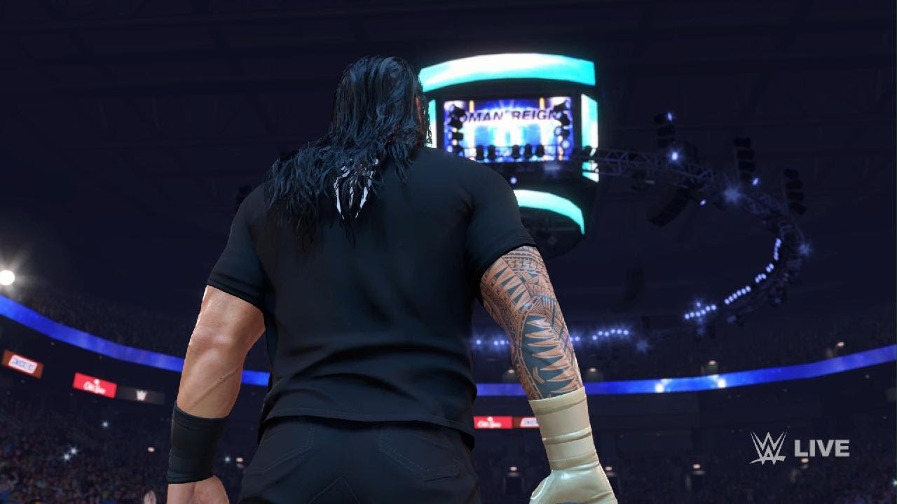 WWE 2K22 Roman Reigns Entrance w/ New Undisputed WWE Universal ...